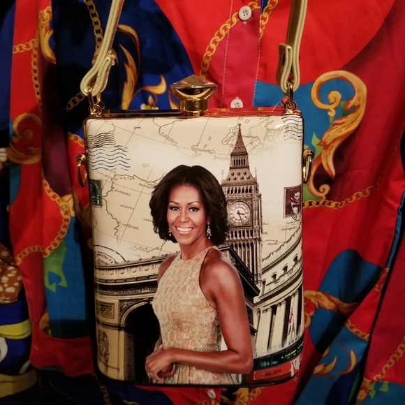 Bags | Gorgeous Michelle Obama Purse With Gold Detachable | Poshmark